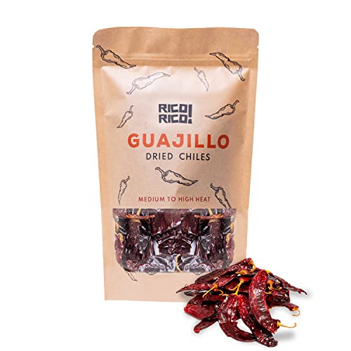 RICO RICO - Dried Guajillo Chiles Peppers 4 oz - Natural and Premium ...
