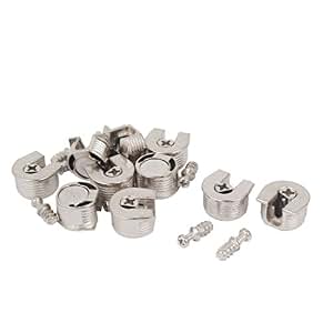 Amazon.com: uxcell 20mm Thread Cam Lock Alloy Shelf Support Holder ...