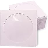 Amazon.com: 1000 pcs White CD DVD Paper Sleeves Envelopes with Flap and ...
