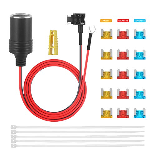 BONATECH 1m Car Cigarette Lighter with Fuses Kit Car Cigarette Lighter ...