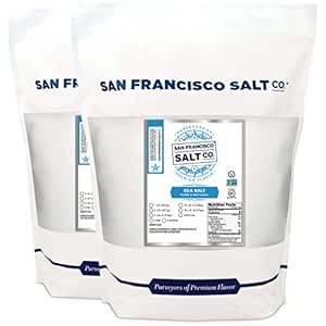 Amazon.com : Pacific Ocean Gourmet Sea Salt - 10 lbs. Fine Grain (Qty 2 ...