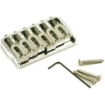 Amazon.com: Hipshot 6-String US Fixed Guitar Bridge .125 Black: Musical ...