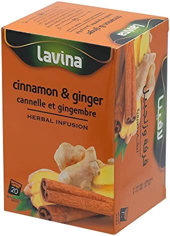 Lavina Cinnamon and Ginger Herbal Infusion 20s Enveloped Bags (2g x 20 ...