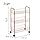 Metaltex 'Lugano' 3-Tier Rolling Cart, Polytherm Copper, 41 x 23 x 63 ...
