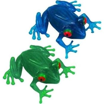 Amazon.com: Frog Toys,4.5 Inch Assorted Rubber Frog sets(6 PACK),Food ...
