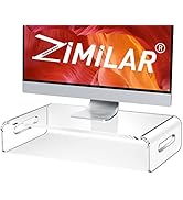 Amazon.com: Zimilar Acrylic Monitor Stand Riser, 2-Tier Clear Monitor ...