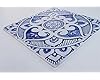 Amazon.com: 4 Mandala tiles - blue (30cm each) Blue&White: Handmade