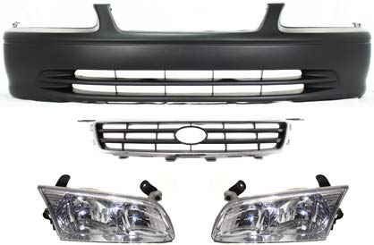 Amazon.com: Bumper Kit Compatible with Toyota Camry 2000-2001 Set of 4 ...