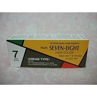 Amazon.com : 10 PAON SEVEN-EIGHT CREAMY TYPE HAIR COLOR SOFT BLACK # 7 ...