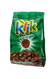 Amazon.com : Klik Chocolate Covered Cornflakes - Case of 12 - 2.64 OZ ...