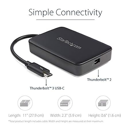 Mua StarTech.com Thunderbolt 3 to Thunderbolt 2 Adapter (Non-Reversible ...