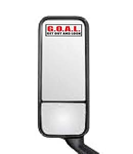 Amazon.com: Darknalia Goal 4" x 2" Mirror Stickers for semi Trucks Cars ...