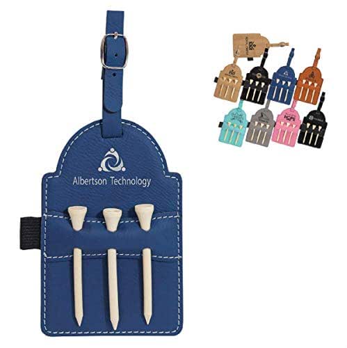 Amazon.com: Personalized Golf Bag Tags with 3 Wooden Tees : Handmade ...