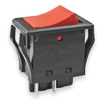 Rocker Switch, SPST, 2 Connections: Electronic Component Switches ...