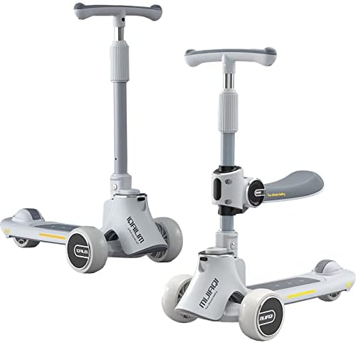 RovyFota 3-in-1 Kick Scooter, Upgraded Adjustable Height Handlebars and ...