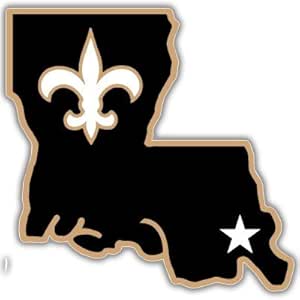Amazon.com: New Orleans Saints NFL Football bumper sticker 5"x 5 ...