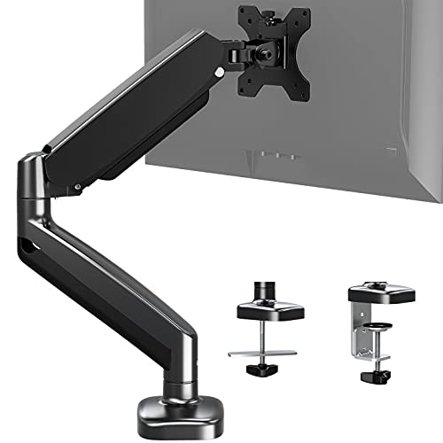 MOUNT PRO Single Monitor Desk Mount - Articulating Gas Spring Monitor ...