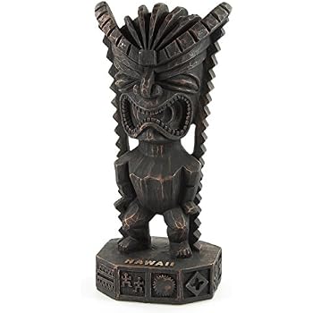 Amazon.com: Carved Tiki Statue - Hawaiian God Ku: Home & Kitchen