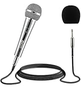 Amazon.com: Moukey Dynamic Microphone, Karaoke Microphone with 13 ft ...
