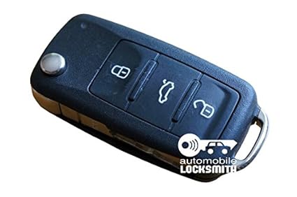 Skoda Octavia Fabia new style 3 button remote flip key fob 3T0 837 202 ...
