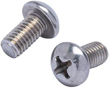 #10-32 X 3/8" Stainless Phillips Round Head Machine Screw, (100pc), Fine Thread, 18-8 (304 ...