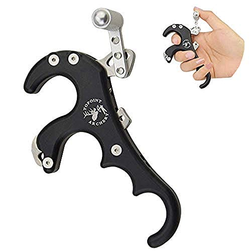 ZSHJG Bow Release Trigger Thumb 4 Finger Bow Release Thumb Caliper ...