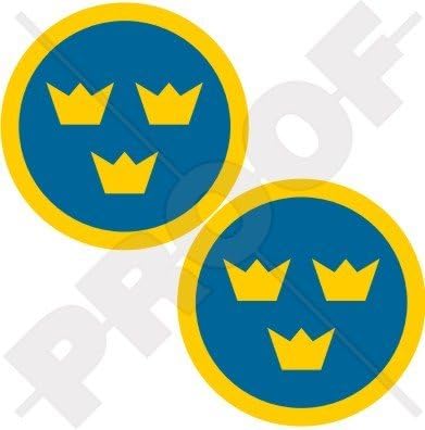 Amazon.com: SWEDEN Swedish AirForce Aircraft Roundels 3" (75mm) Vinyl ...