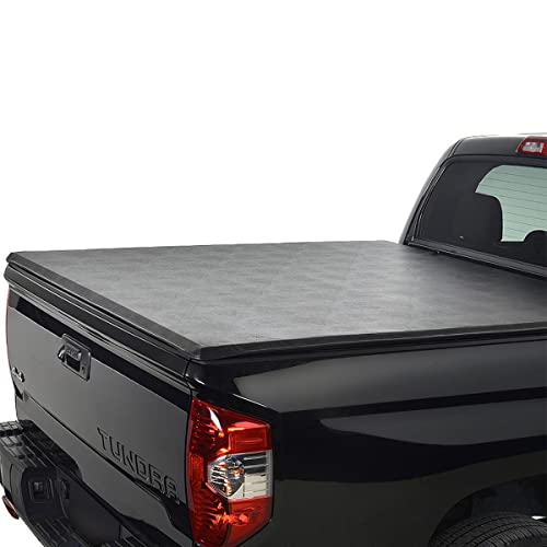 V-supplies Soft Tonneau Cover, 5ft Waterproof Lock & Roll-up Fleetside ...