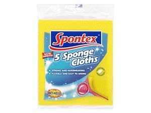 Spontex 20320005 Sponge Cloth X5: Amazon.co.uk: Kitchen & Home