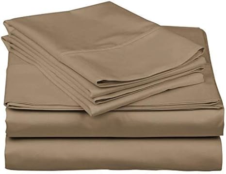 Top Split Queen Sheets-Taupe-800 TC 100% Cotton Bed Sheets, Top Split ...