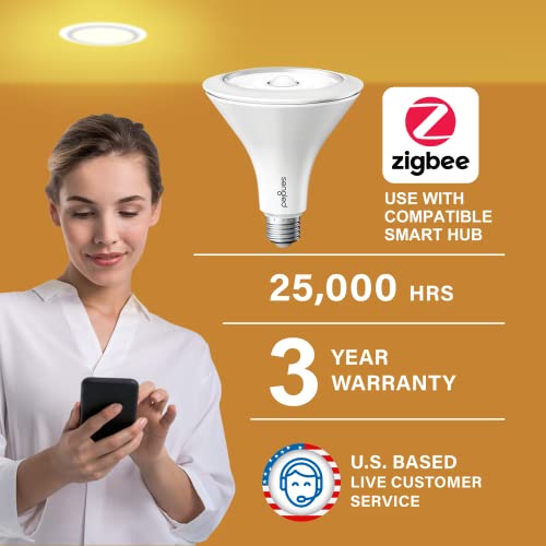 Sengled Smart Outdoor Flood Light Bulb, Zigbee Hub Required, PAR38 ...