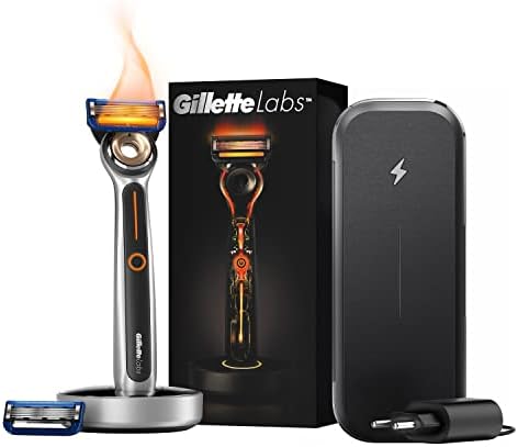 Gillette Labs Heated Men's Razor Travel Kit + 1 Razor Blade Refill ...