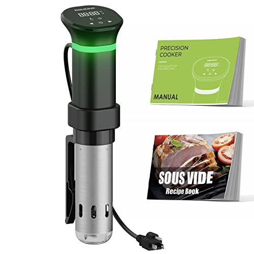 Riimone Sous Vide Cooker, Ultra-Quiet Suvie Machine with Brushless ...