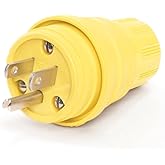 Amazon.com: Leviton 15 Amp, 125 Volt, Industrial Grade, Plug, Straight ...