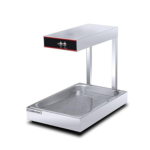 Alderman French Fry Food Warmer 23" x 13.5", 1000W Fry Heat Lamp with ...