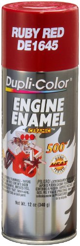 Dupli-Color DE1645 Ceramic Ruby Red Engine Paint - 12 oz. | Amazon ...