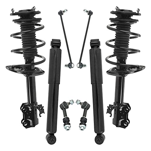 TRQ Front and Rear Suspension Kit Complete Strut & Coil Spring Assembly ...