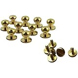 Amazon.com: Okones Pack of 24,2/5'' 1/3'' 3/8'' 2/7'' 1/4'' 1/5'' Solid Brass Leathercraft Studs ...