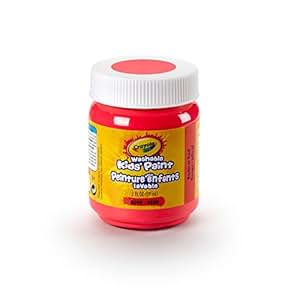 Amazon.com: Crayola Washable Kids Paint, 2 oz, Radical Red: Toys & Games