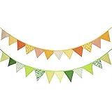 Amazon.com: 10M/32 Feet 36 PCS Lovely Triangle Bunting Flag Banner ...