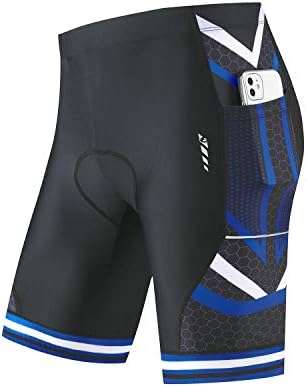 BALEAF Men's Bike Shorts 4D Padded Pockets Cycling Bicycle Riding Mountain Biking Cycle Half ...