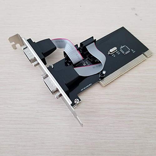 Desktop Computer Mainboard PCI Serial Card to 2-Port RS232 DB9 Exterder ...