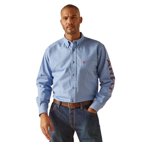 ARIAT Men's Fire Resistant Gunner Logo DuraStretch Work Shirt ...