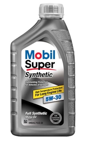 Mobil Super 112914 5W-30 Synthetic Motor Oil - 1 Quart (Pack of 6) in ...