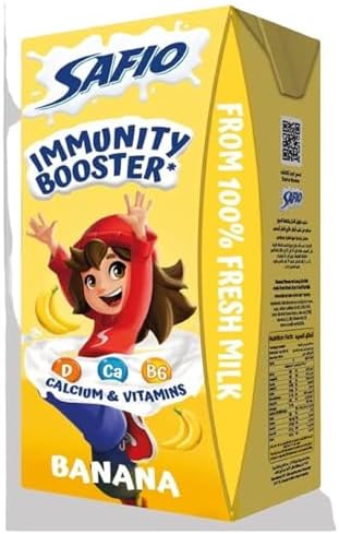 SAFIO UHT Banana Milk 185mlX18, 1 Pack price in Saudi Arabia | Amazon ...