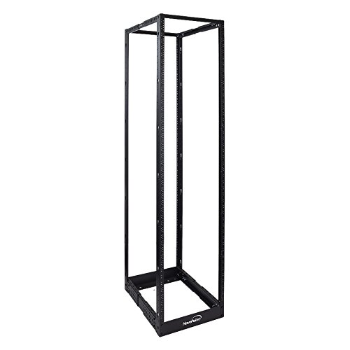 45U Four-Post Open Frame Server Rack, 19-Inch Adjustable Depth, 12-24 ...