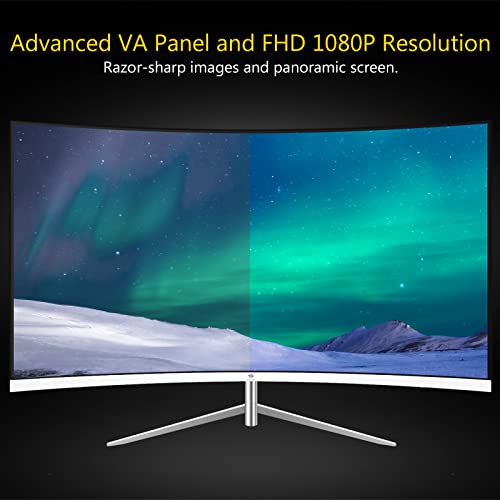 Z-Edge 27-inch Curved Gaming Monitor, Full HD 1080P 1920x1080 LED ...