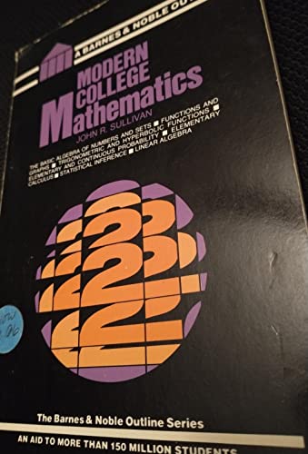 Amazon.com: Modern College Mathematics (Barnes & Noble Outline Series ...