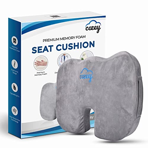 Cozey Memory Foam Seat Cushion, Office Chair Cushion - Orthopedic ...