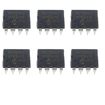 MCP6002-I/P DIP-8 1 MHz Gain Bandwidth Product, Low-Power Op Amp Pack of 6 Pcs: Amazon.com ...